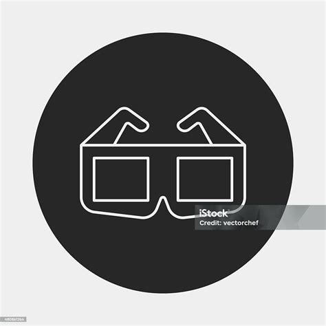 3 D 안경 꺾은선형 아이콘크기 0명에 대한 스톡 벡터 아트 및 기타 이미지 0명 2015년 3차원 형태 Istock