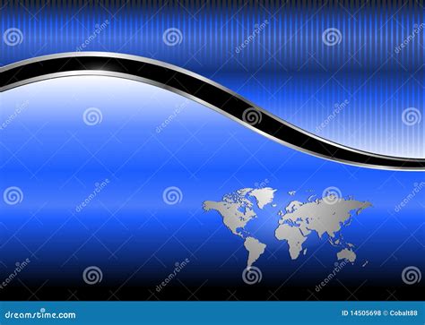 Abstract Business Background With World Map Stock Vector Illustration