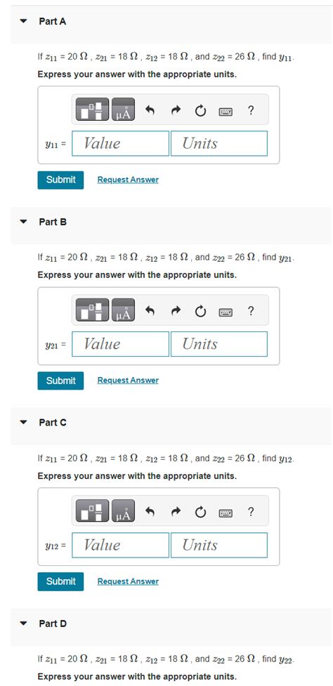 Solved Calculate The Y Parameters For The Circuit In The