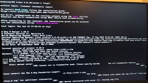 Issues Installing Endeavouros Installation Endeavouros