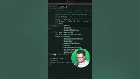Decimal To Binary Using String Concatenation Coding Javascript Javascriptbangla Youtube