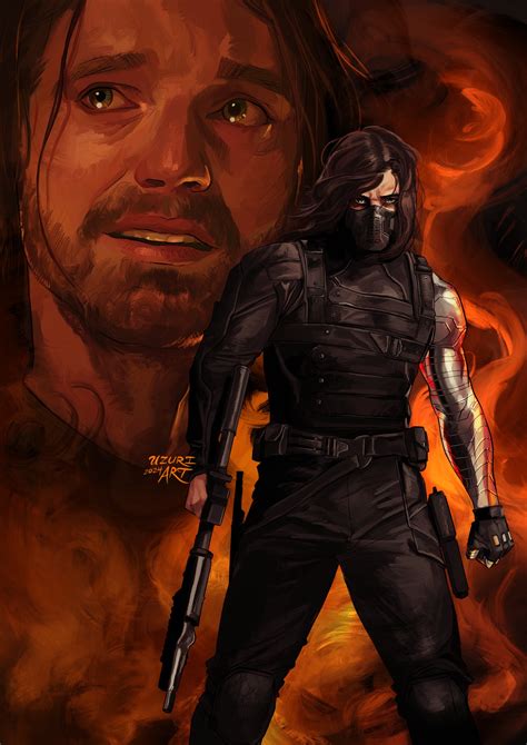 “bucky Barnes Winter Soldier” By Uzuri Art Nerds Love Art