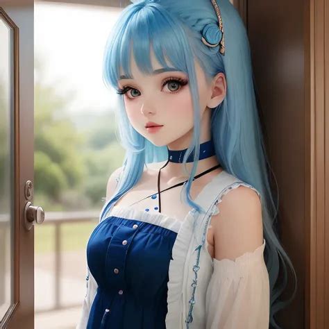 Anime Character Of A Woman Wearing Hanbok，wear Long Fluent Clothes