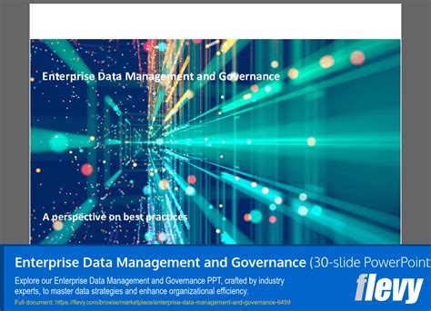 Enterprise Data Management And Governance Ppt Slide Deck