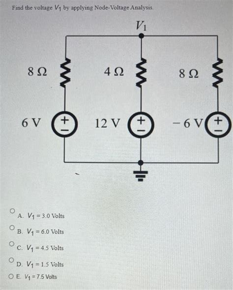 Solved Find The Voltage V1 By Applying Node Voltage