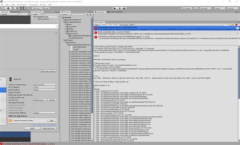 Admob Android Resource Linking Failed Unity Error Unexpected Element Found In Stack Overflow