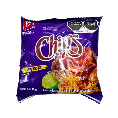 Chips Fuego Mini 25 Piezas Barcel Dulcerías Y Abarroteras Vázquez