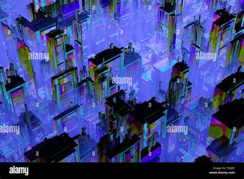 3d Rendered Illustration Microchip Architecture Such As A Cpu Under