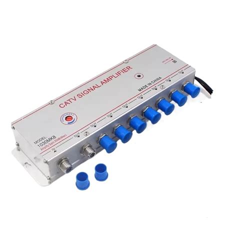 30db 1030mk8 1 Input 8 Output Cable Tv Signal Booster Analog Digital