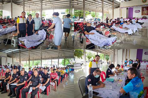 เหล่ากาชาดจังหวัดตราด ร่วมกับอำเภอบ่อไร่ จัดกิจกรรมรับบริจาคโลหิต