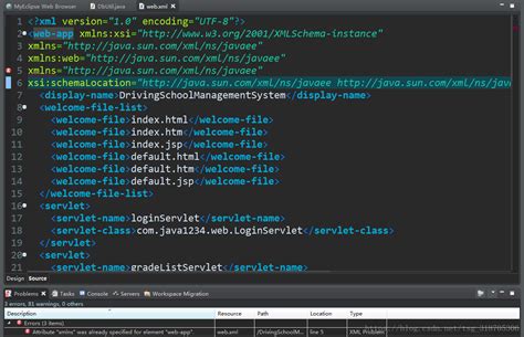 Myeclipse下修改项目名称webxml出错attribute Xmlns Was Already Specified For