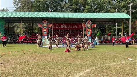 การแสดงกองเชียร์และเชียร์หลีดเดอร์ ของสีแดง โรงเรียนเทพมงคลรังษี นนทรีเกมส์ ประจำปีการศึกษา