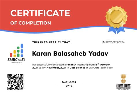 karan yadav on linkedin internshipexperience datascienceintern skillcrafttechnology…