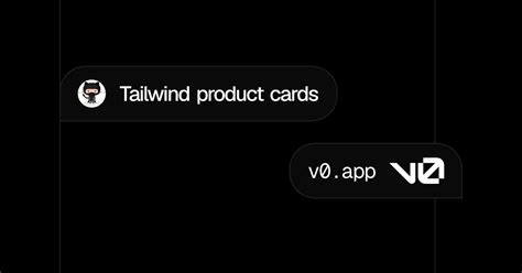 Tailwind Product Cards V0 By Vercel