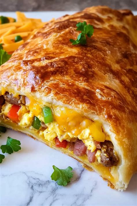 Savory Breakfast Calzone For A Cozy Morning Treat