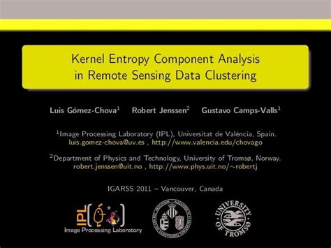 Pdf Kernel Entropy Component Analysis In Remote Sensing Data Clusteringpdf Dokumentips