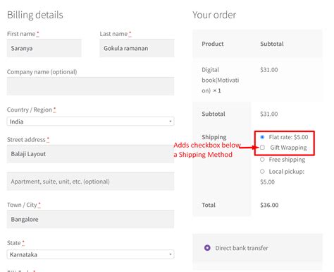 How To Add A Checkbox Below A Specific Shipping Method In Woocommerce