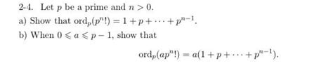 Solved 16 2 The P Adic Norm And The P Adic Numbers