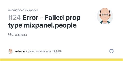 error failed prop type mixpanel people · issue 24 · neciu react mixpanel · github