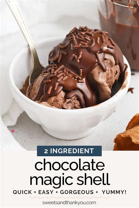 Magic Shell Ice Cream Homemade Chocolate Magic Shell Ice Cream Mjhclz
