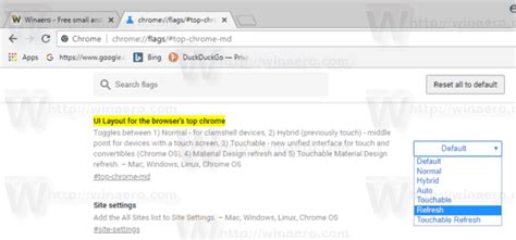 Enable Material Design Refresh In Google Chrome