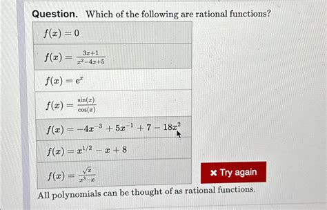 solved question which of the following are rational