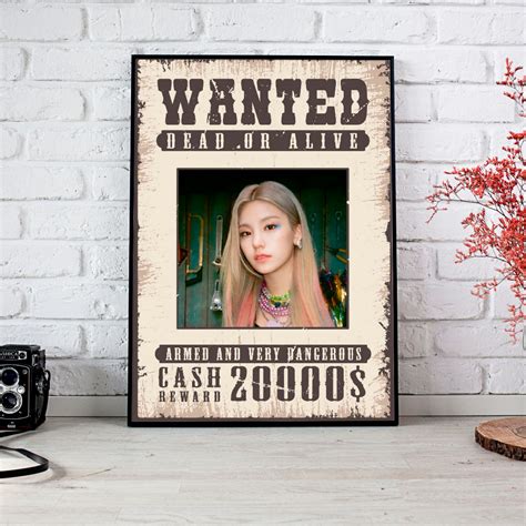 ITZY Wanted Bounty Matte Coated A A Posters Kpop Poster Not Shy Lia Yeji Chaeryeong Yuna