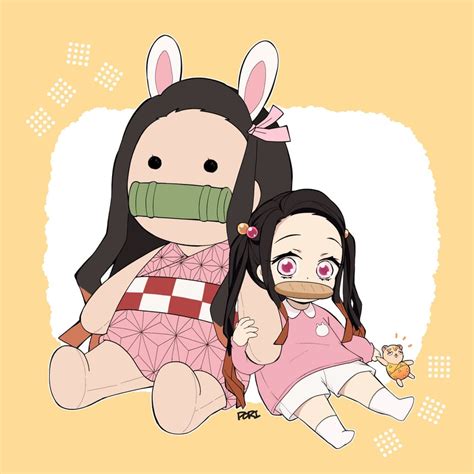 Kamado Nezuko And Agatsuma Zenitsu Kimetsu No Yaiba Drawn By Pori Kmt Pori Danbooru