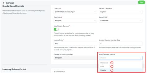 How To Configure Invoice Settings Sitegiant Support Centre
