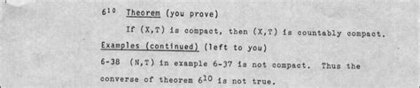 610 Theorem You Prove If X T Is Compact Then