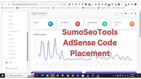 Sumoseotools Adsense Code Placement Seo Tool Site Ads Code Placement Adsense Approval Youtube