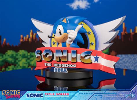 Sonic The Hedgehog Sonic Title Screen First 4 Figures