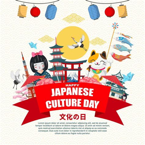 Happy Japanese Culture Day Background With Flat Design Concept 51777207