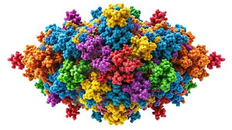 Detailed 3d Molecular Model Of An Antibody Immunoglobulin A Visual Exploration Of Immune System