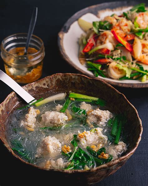 Thai Glass Noodle Chicken Soup Gaeng Jued Woon Sen Marions Kitchen