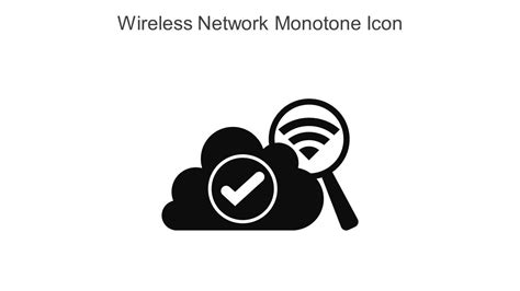Wireless Network Monotone Icon In Powerpoint Pptx Png And Editable Eps Format PPT Slide