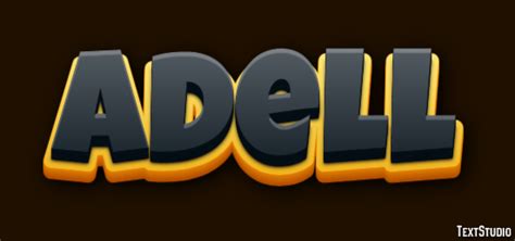 Adell Text Effect And Logo Design Name