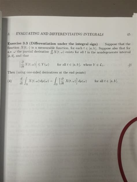 Evaluating And Differentiating Integrals Exercise 3 3