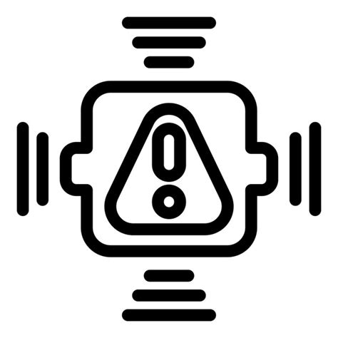 premium vector system integration showing warning sign with data flow