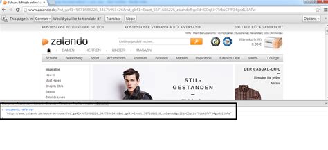 web not able to capture correct referrer using javascript document referrer stack overflow