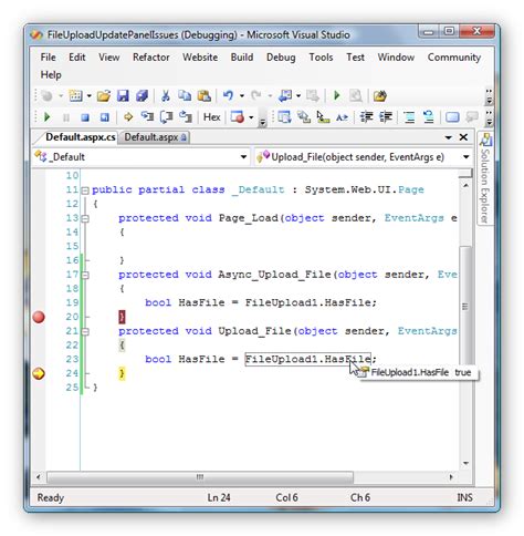 Why Posted File Is Null And Hasfile Is False When Fileupload Is Inside