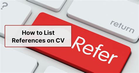 How To List References On A CV W Examples Tips CakeResume