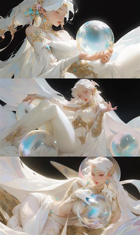 Ai绘画mj Niji5（水晶精灵） 花瓣网