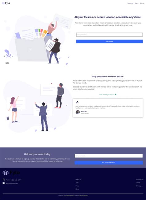 Frontend Mentor Responsive Landing Page Using Css Grid Coding