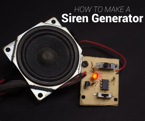 How To Make A Siren Generator Um3561 Police Ambulance Fire Engine