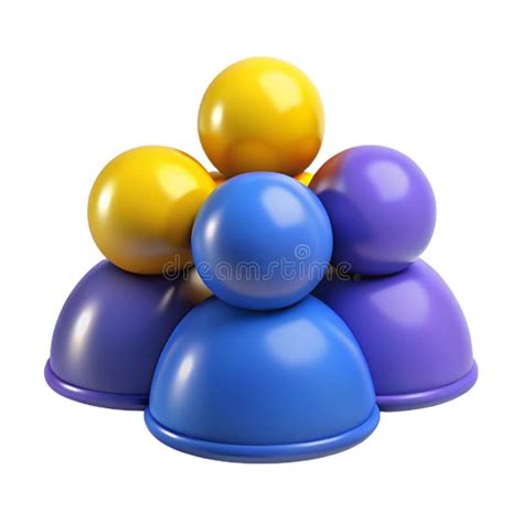 3d Group Of People Icon Stock Illustration Illustration Of Team 359738580