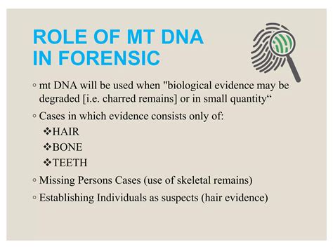 Role Of Biotechnology In Forensic Science Pptx