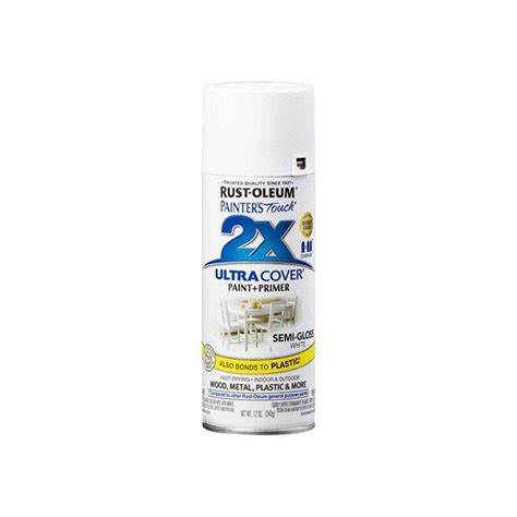 ספריי צבע Rust Oleum X2 Semi Gloss White מחסן עצים בית מעץ