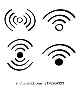 Hand Drawn Wifi Hotspot Icon Doodle Stock Vector Royalty Free Shutterstock
