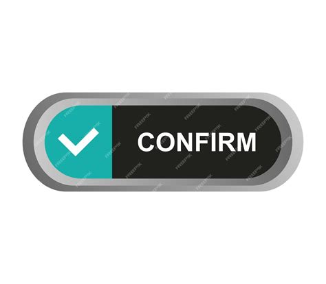 Premium Vector Confirm Button